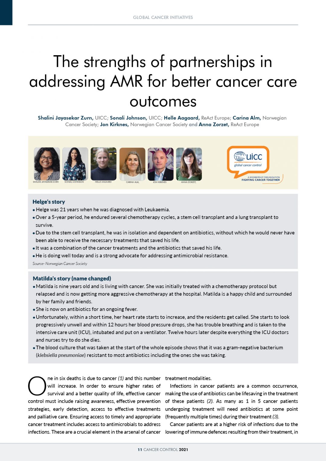 2022 - Cancer Control