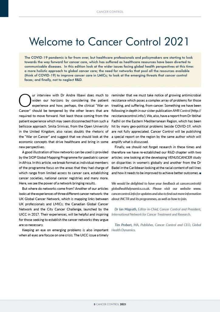 2022 - Cancer Control